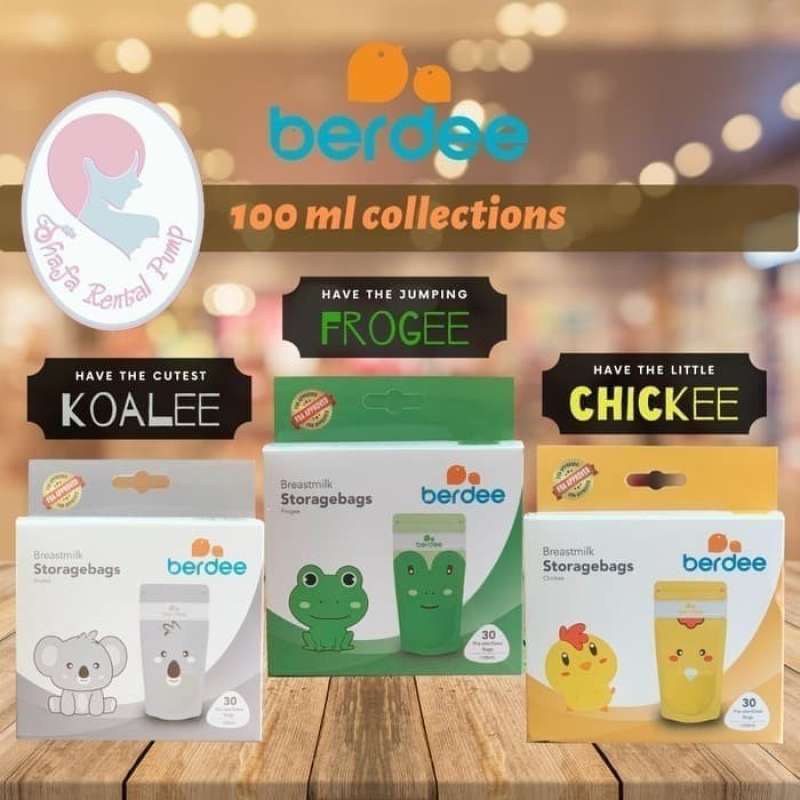 Jual Kantong Asi Berdee 100ml Frogee / Breast Milk 100ml Green di ...