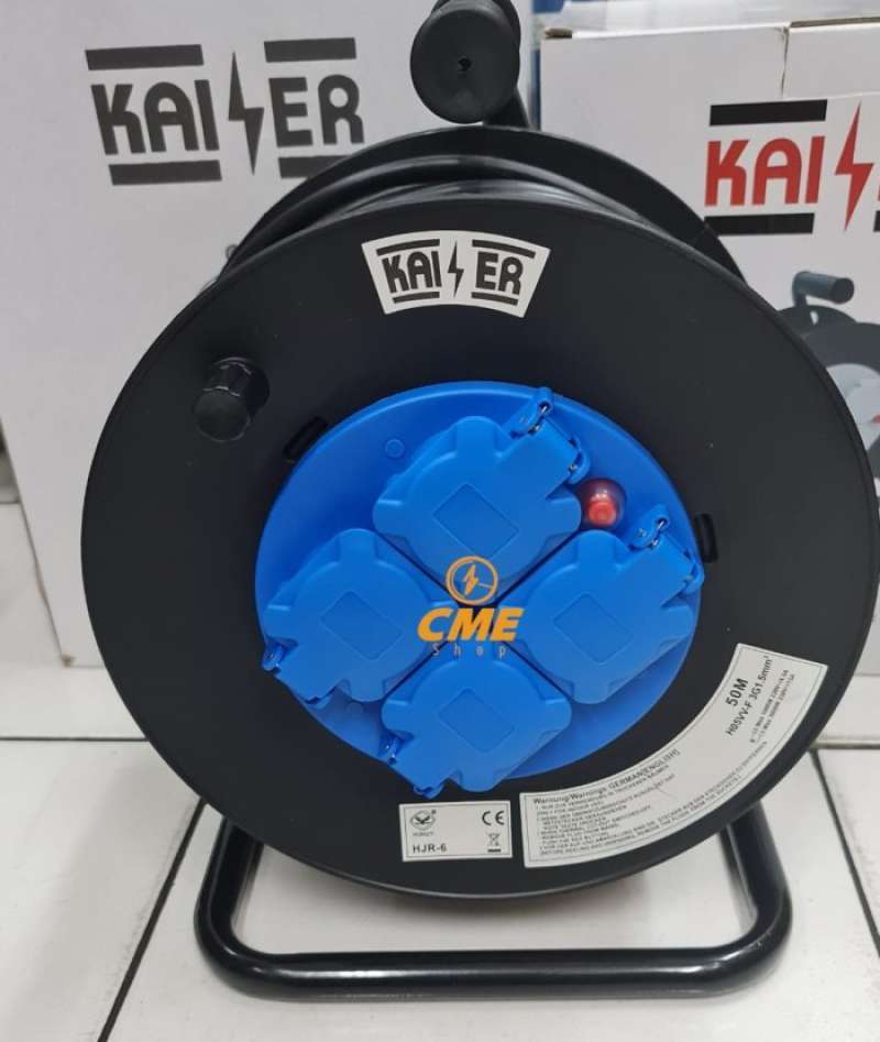 Promo Kabel Roll KAISER 50 Meter 4 Stop Kontak // Cabel Roll KAISER 50M ...