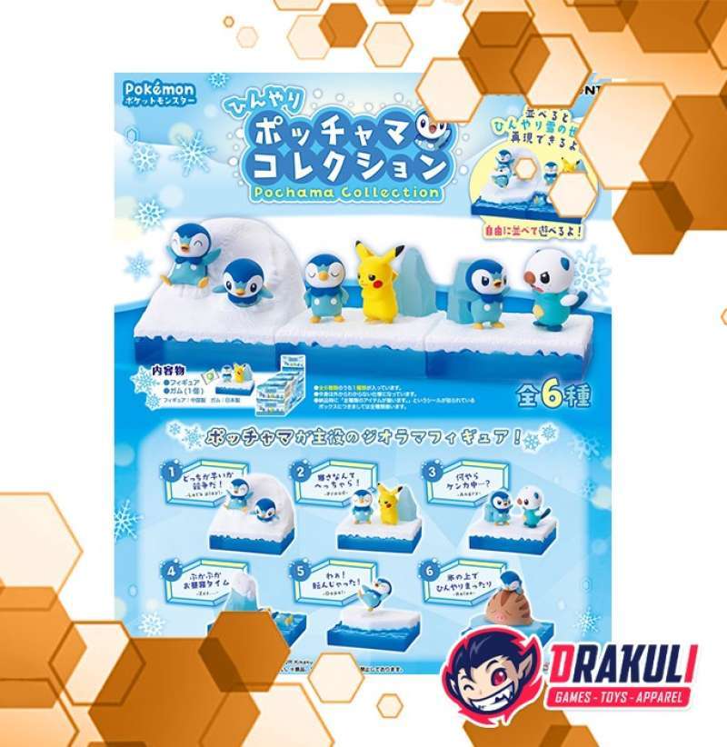 Jual Toys Re-ment Pokemon Pochama / Piplup Collection (set Of 6) Di ...