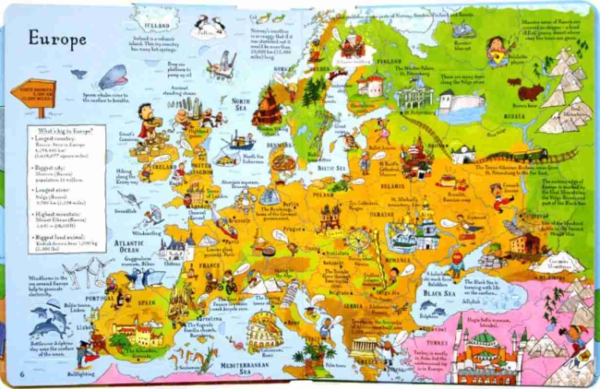 Promo Usborne Lift-the-flap Picture Atlas With a Giant World Map Poster ...