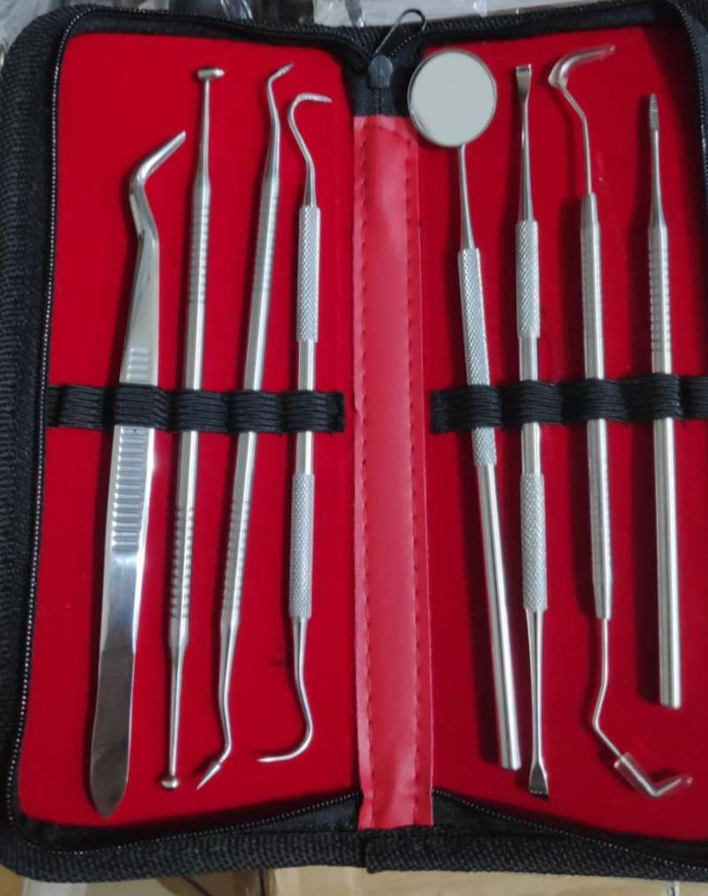 Promo Dental Kit Set 8pcs Alat Dokter Gigi Dental Instrument Perawatan ...