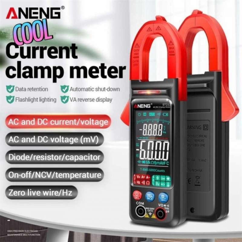 Promo Tang Ampere Tester Listrik Digital Clamp Meter Multitester DC ...