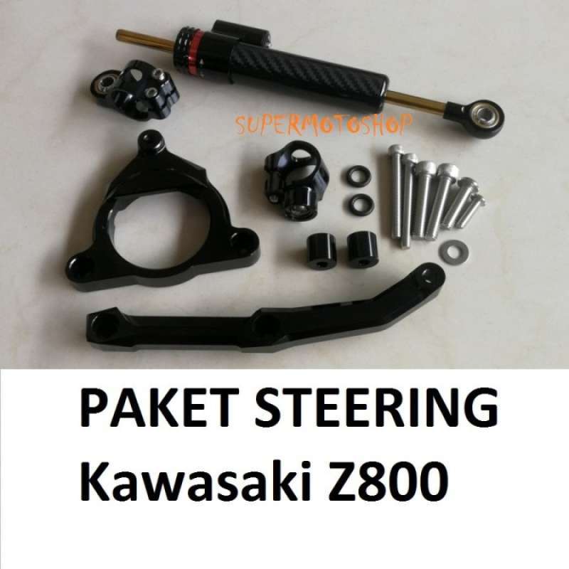 Promo PAKET steering damper Kawasaki z800 Stabilizer stang bracket ...
