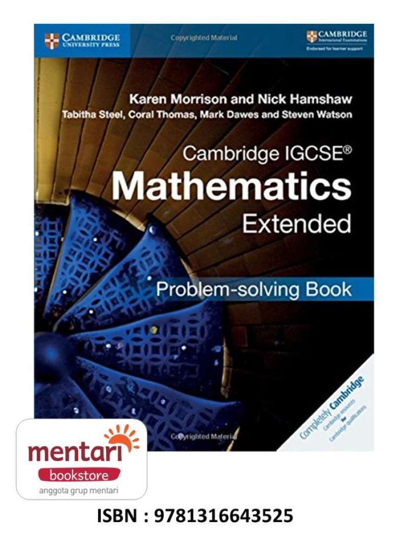 Promo Cambridge IGCSE Mathematics Extended Problem Solving Books Diskon ...