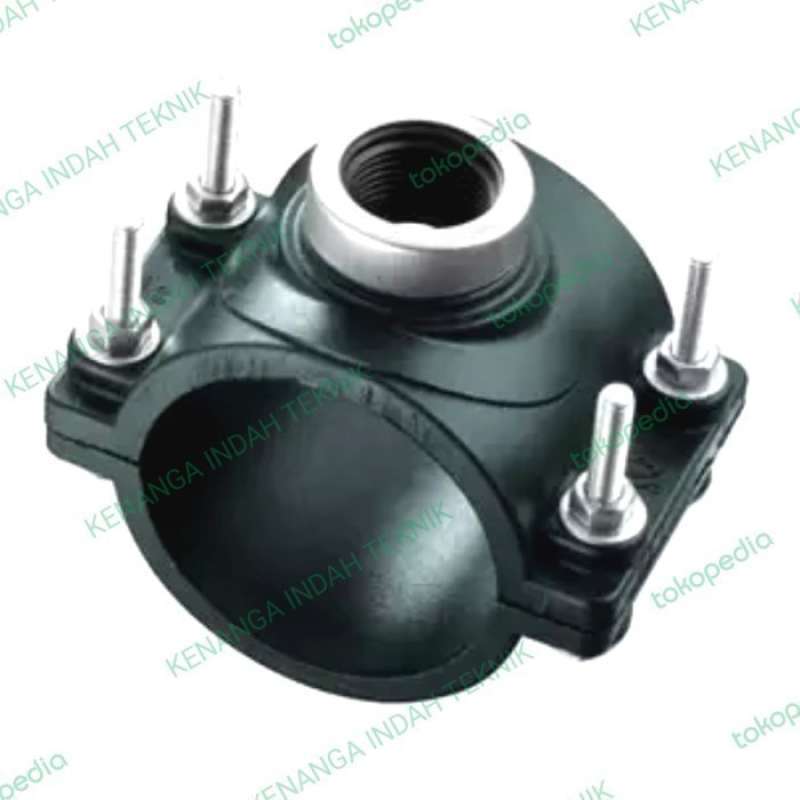 Promo 250mm x 1/2 inch Clamp Saddle Pipa HDPE / Clamp Sadle Pipa HDPE ...