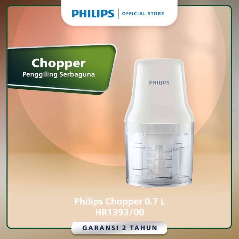 Promo Philips Chopper 0.7l Hr1393/00 Penggiling Daging Bumbu Serbaguna ...