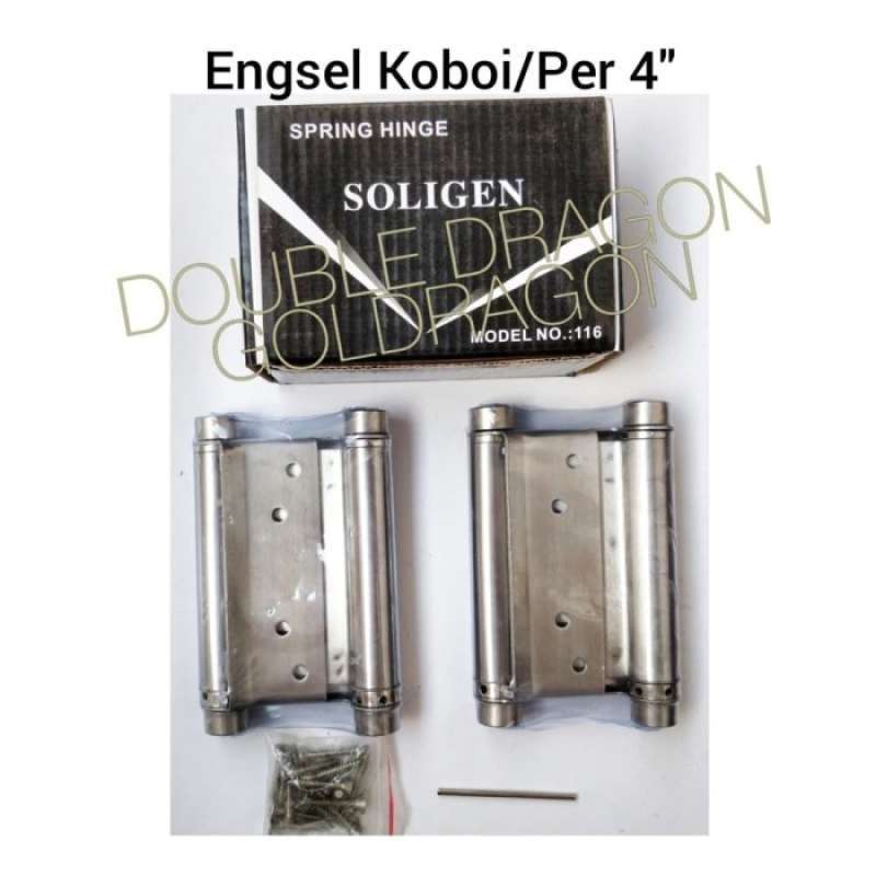 Promo Engsel Koboi 4 Stainless Soligen (Engsel Per/Spring Hinge Soligen ...