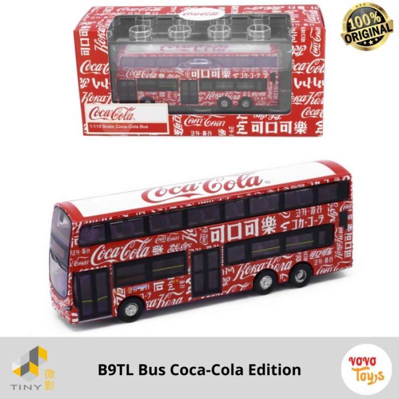 Promo Tiny Diecast B9TL Bus Coca Cola Edition Series Miniatur Bus ...