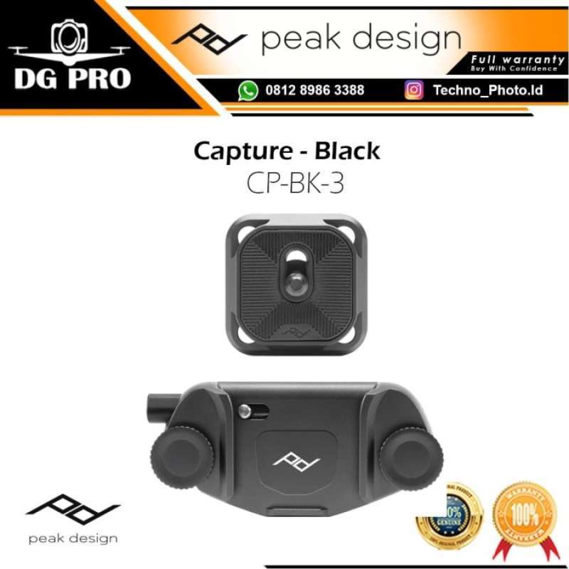 Promo Peak Design Capture Camera Clip v3 (Black) Diskon 23% di Seller ...
