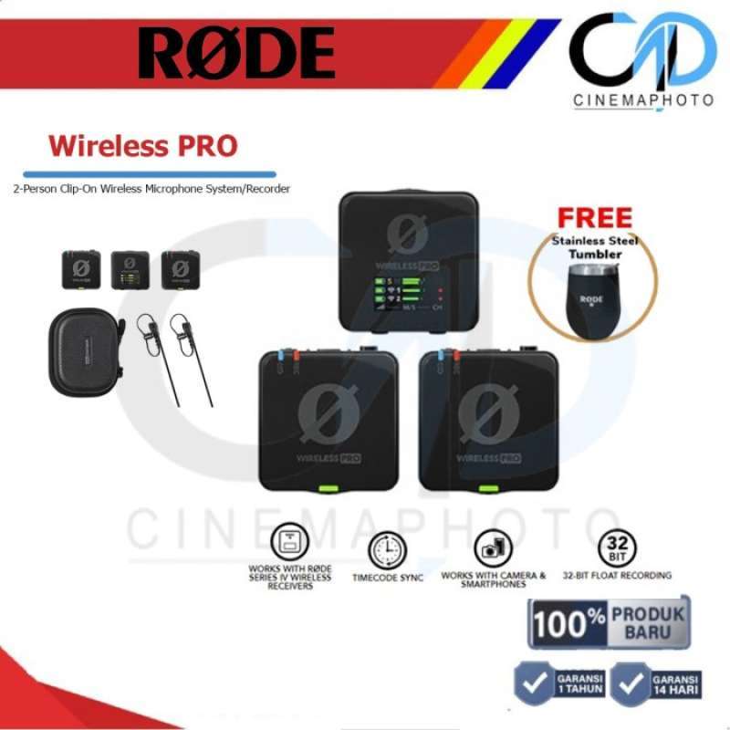 Promo RODE Wireless PRO 2-Person Clip-On Wireless Microphone System ...