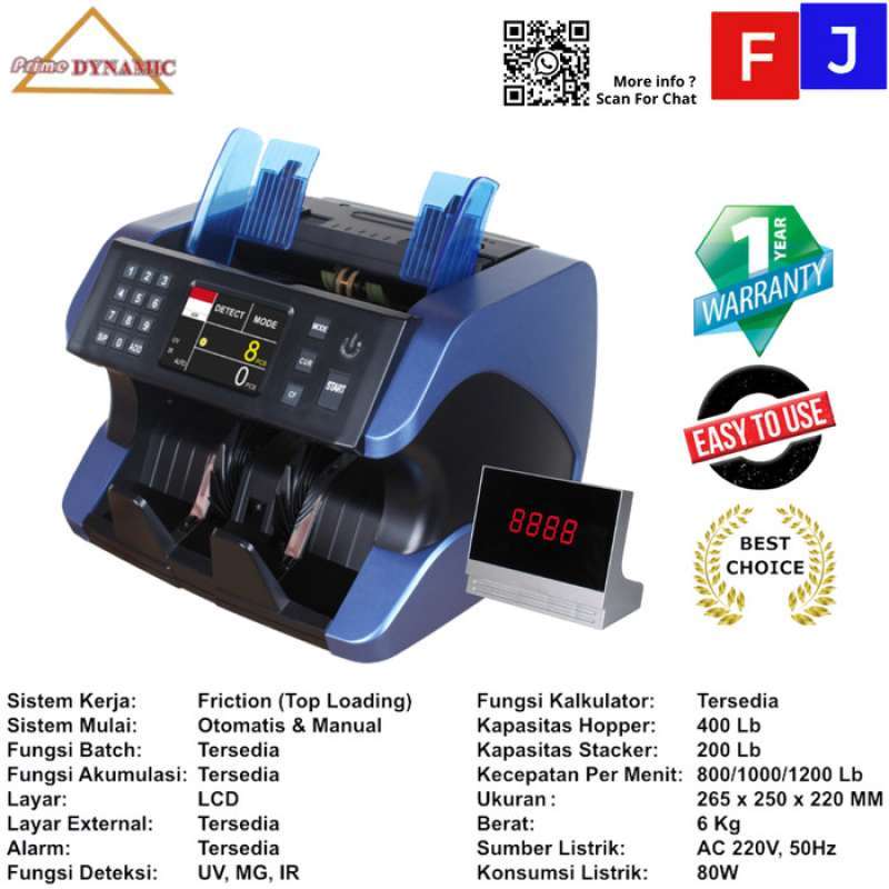 Promo New Mesin Hitung Uang Prime Dynamic 3200 Resmi - Packing Bubble ...