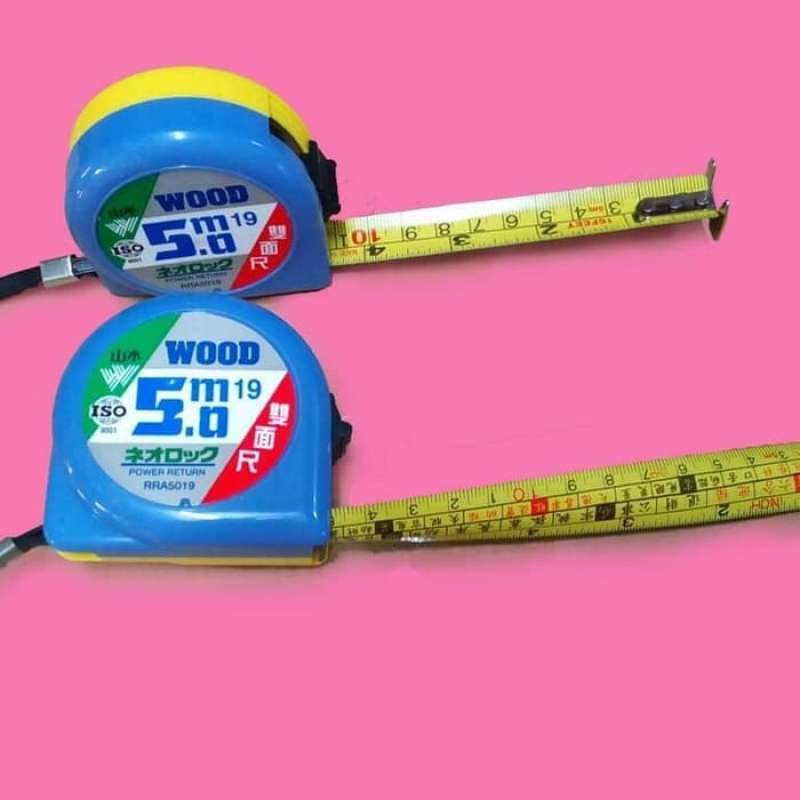 Promo meteran wood 5 meter/ alat ukur meter/ measure tape 5m Diskon 23% ...