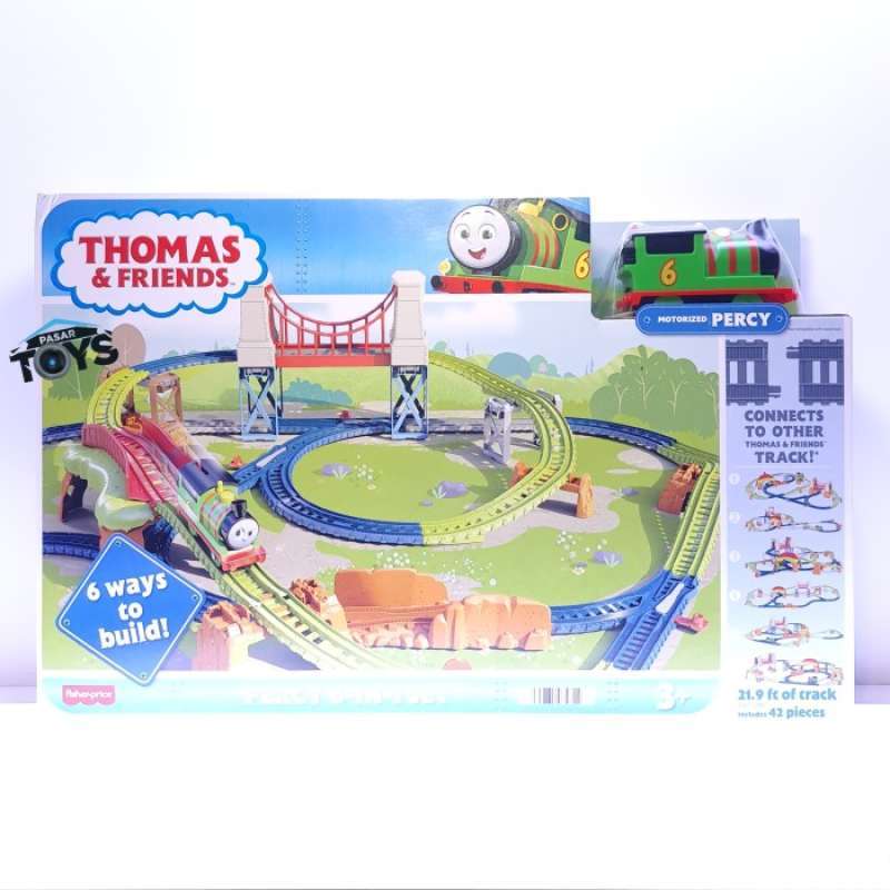 Promo Thomas & Friends Percy 6 in 1 Set With Motorized Engine 42 Pcs ...