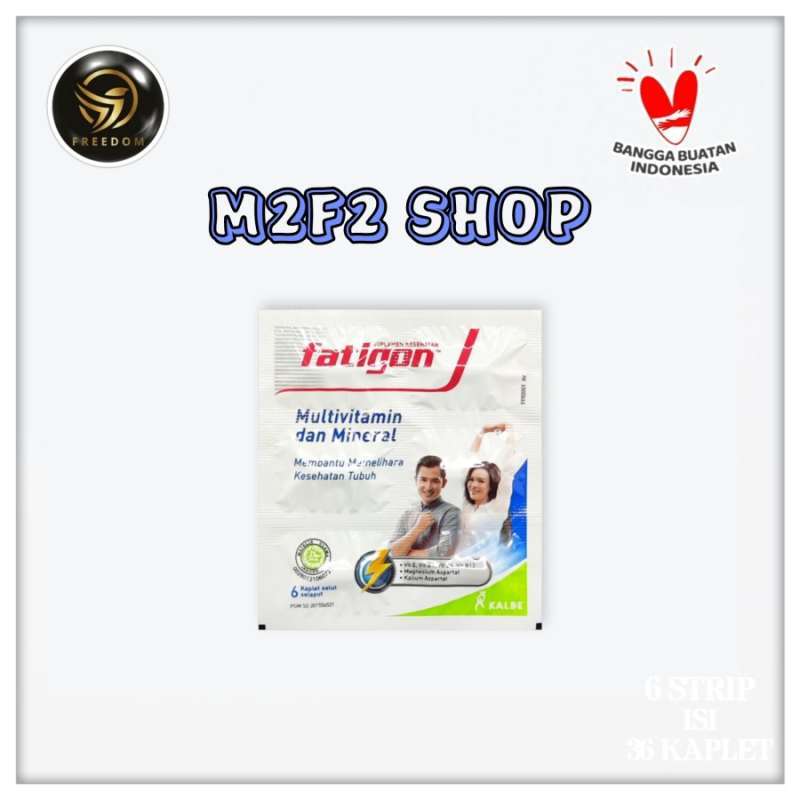 Promo Fatigon Kaplet Dewasa Multivitamin & Mineral Kesehatan Tubuh - 6 ...