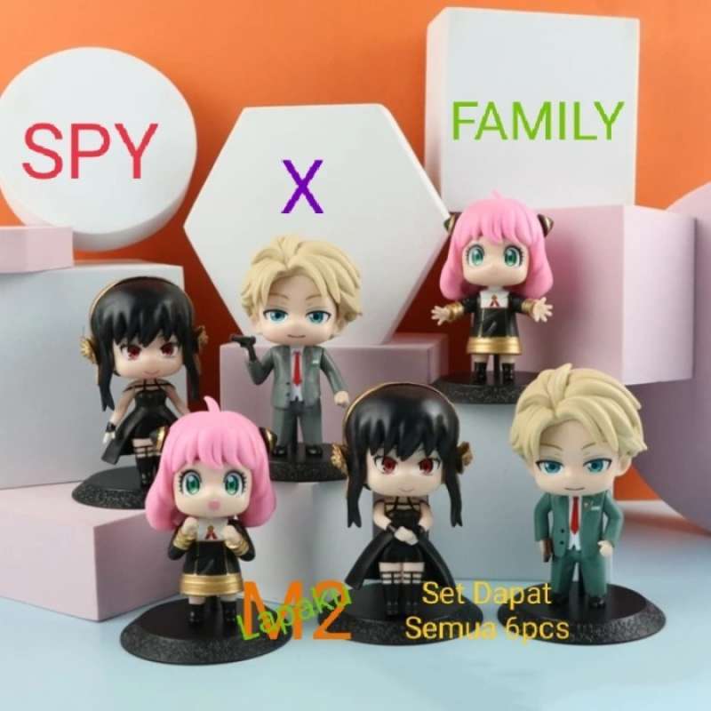 Promo SPY X FAMILY LOID YOR FORGER CHIBI ANUA SET ISI 6/MAINAN FIGURE ...