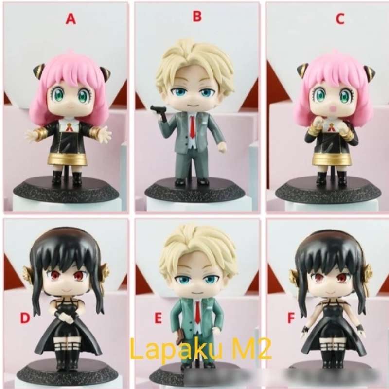 Promo SPY X FAMILY LOID YOR FORGER CHIBI ANUA SET ISI 6/MAINAN FIGURE ...