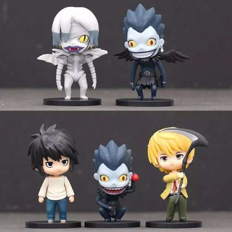 Promo Action Figure Death Note Anime Set Of 5pcs Yagami Light Ryuk Rem ...
