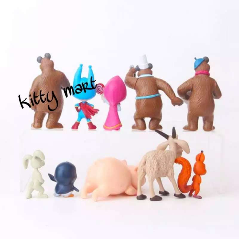Promo MARSHA AND THR BEAR FIGURE MASHA SET ISI 10 PCS Diskon 23% di ...