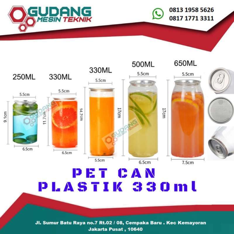 Promo Botol Pet Can/Kaleng Alumunium-Transaparan-Plastik 330ml 1Dus ...