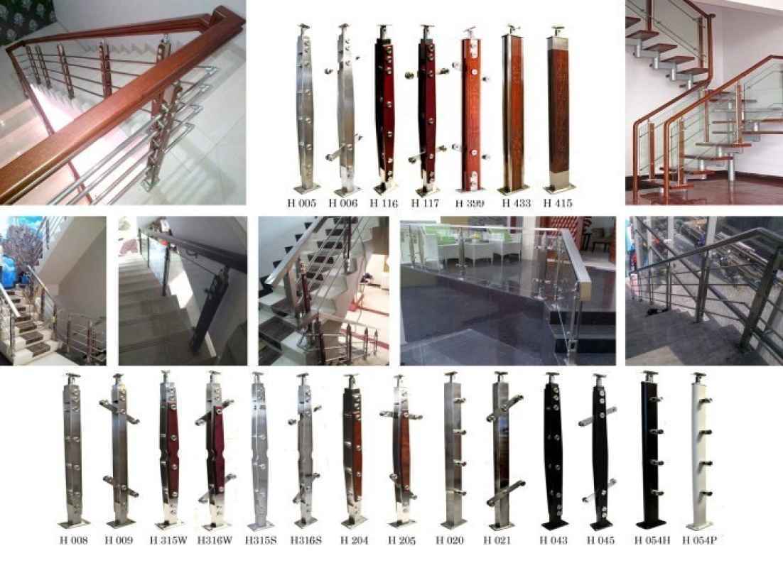 Promo Tiang Railling Tangga kaca / Ralling tangga Stainless 304 KACA ...