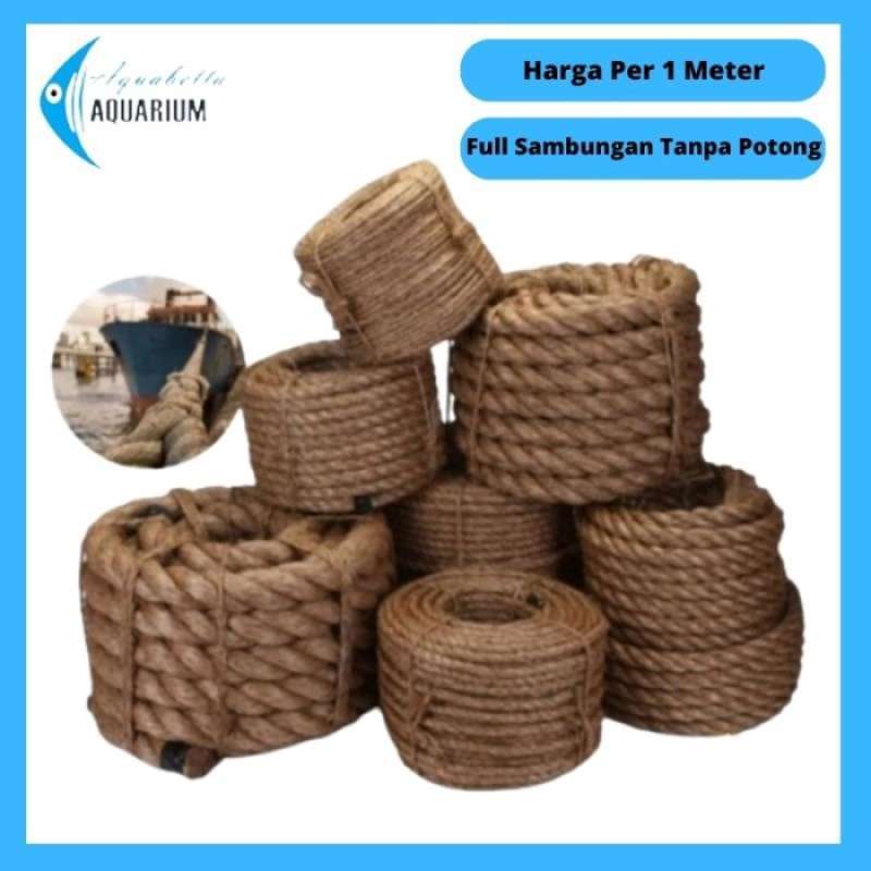Promo Tali Tambang Manila Besar 16mm 19mm Tampar Goni Kapal Dadung Rami ...