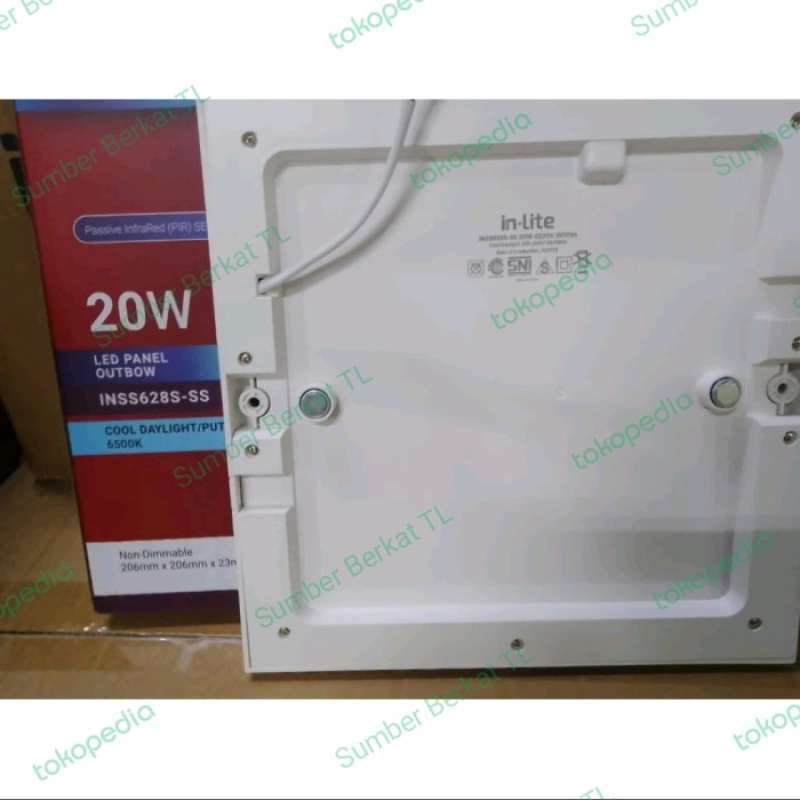 Jual Downlight Inlite Inss628s-ss 20 Watt Sensor Gerak In-lite Panel ...