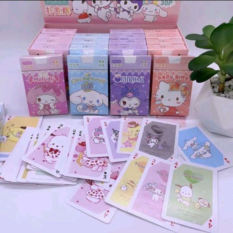 Jual KARTU REMI POKER SANRIO PLAYING CARD MELODY CINNAMOROLL KUROMI ...