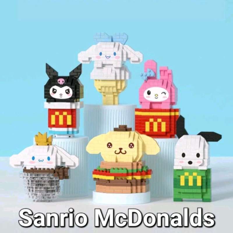 Jual BRICKS NANO BLOCKS SANRIO MCDONALDS FAST FOOD SUNDAE ICE CREAM ...