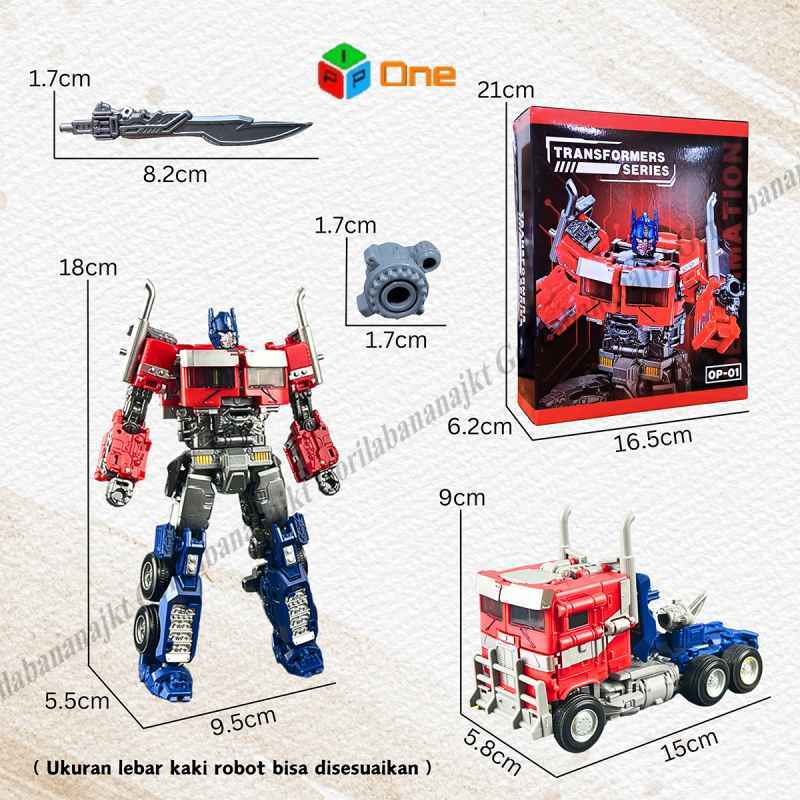Jual Mainan Robot deformation transformers optimus prime Op-01 di Seller Gorilabananajkt ...