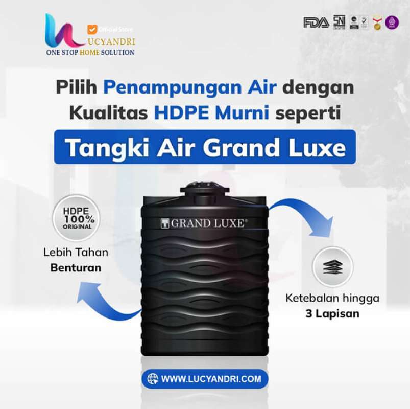 Jual Tangki Tandon Air Grand 2200 Liter Sertifikasi Halal GBL 2200 NEW ...