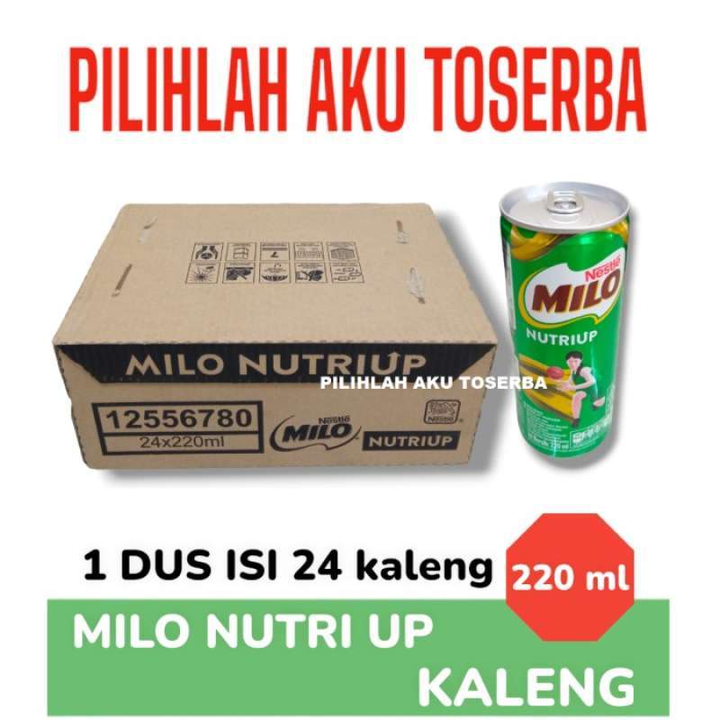 Promo Susu Milo Kaleng Coklat NUTRI UP CALCIUM - 220 ml (isi 24 can ... Promo Susu Milo Kaleng Coklat NUTRI UP CALCIUM - 220 ml (isi 24 can ...