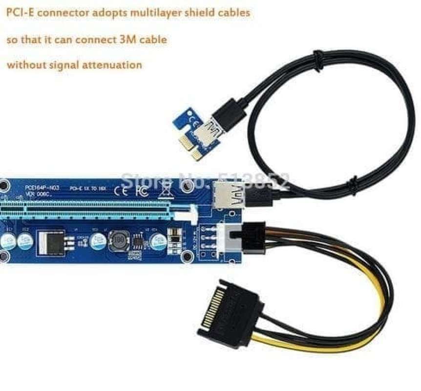 Promo NEW USB 3 0 PCI E PCI Express Riser Card 1x to 16x VGA RISER ...