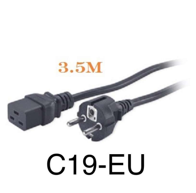 Promo Kabel Power Cord Input C19 to CEE/7 Schuko 3.5M, kabel power ups ...