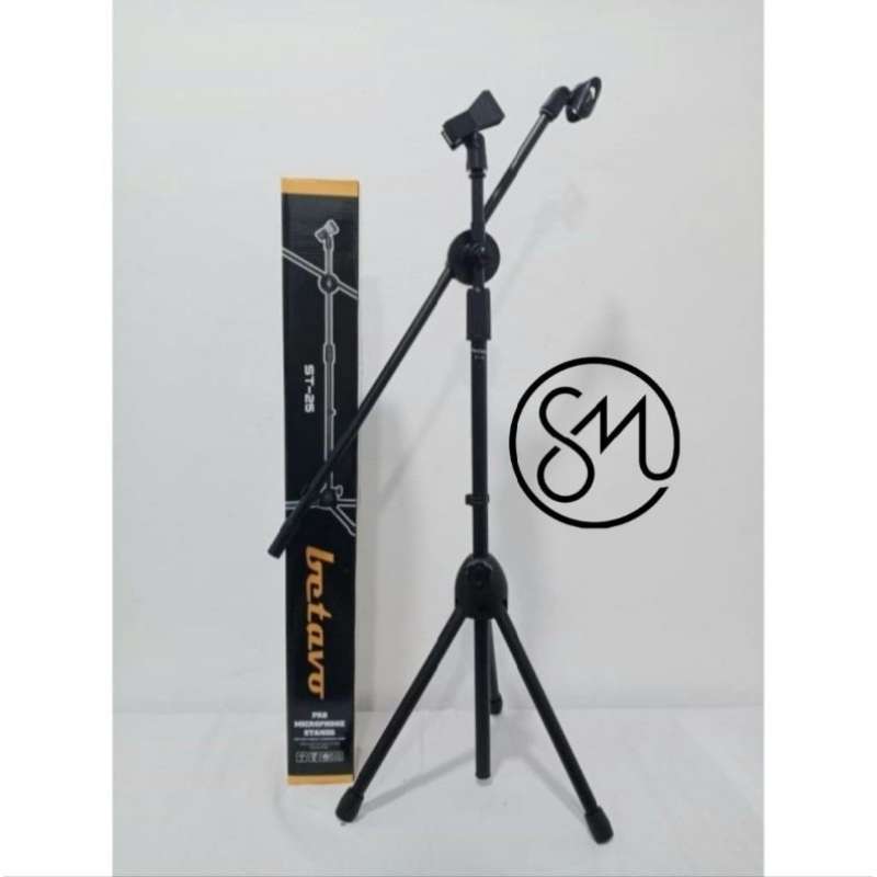 Jual Stand Mic Betavo ST-25 tiang lantai tripod klip st25 di Seller ...