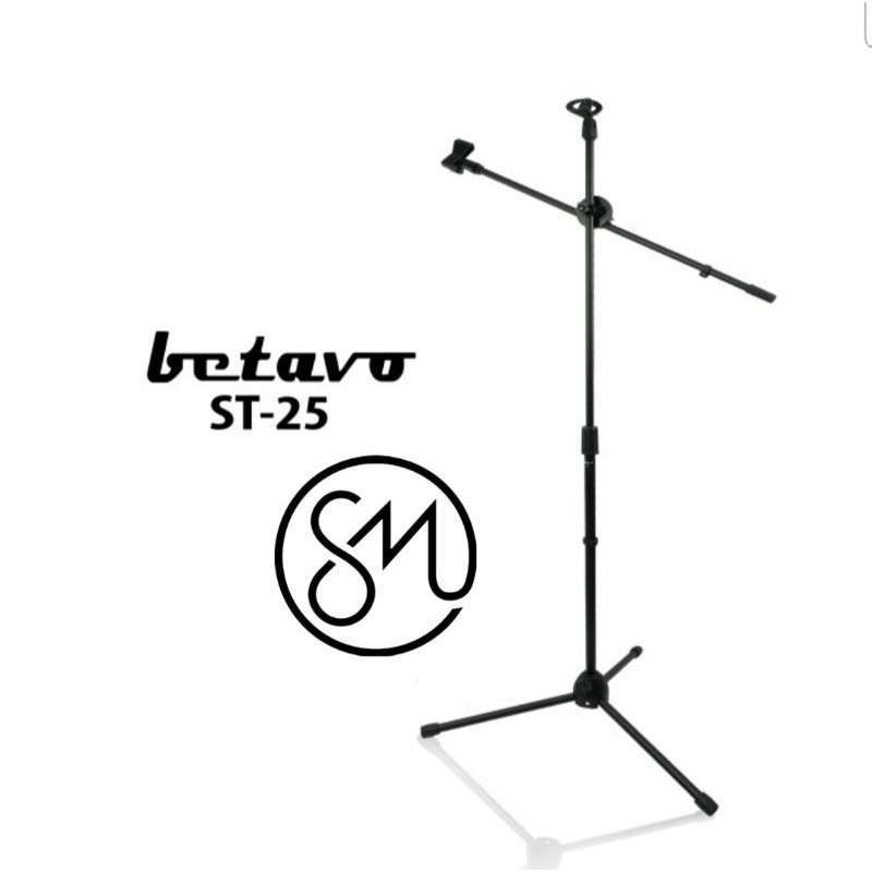 Jual Stand Mic Betavo ST-25 tiang lantai tripod klip st25 di Seller ...