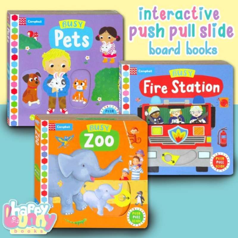 Promo CAMPBELL BOOKS INTERACTIVE PUSH PULL SLIDE BOARD BOOKS (ADA BYK ...