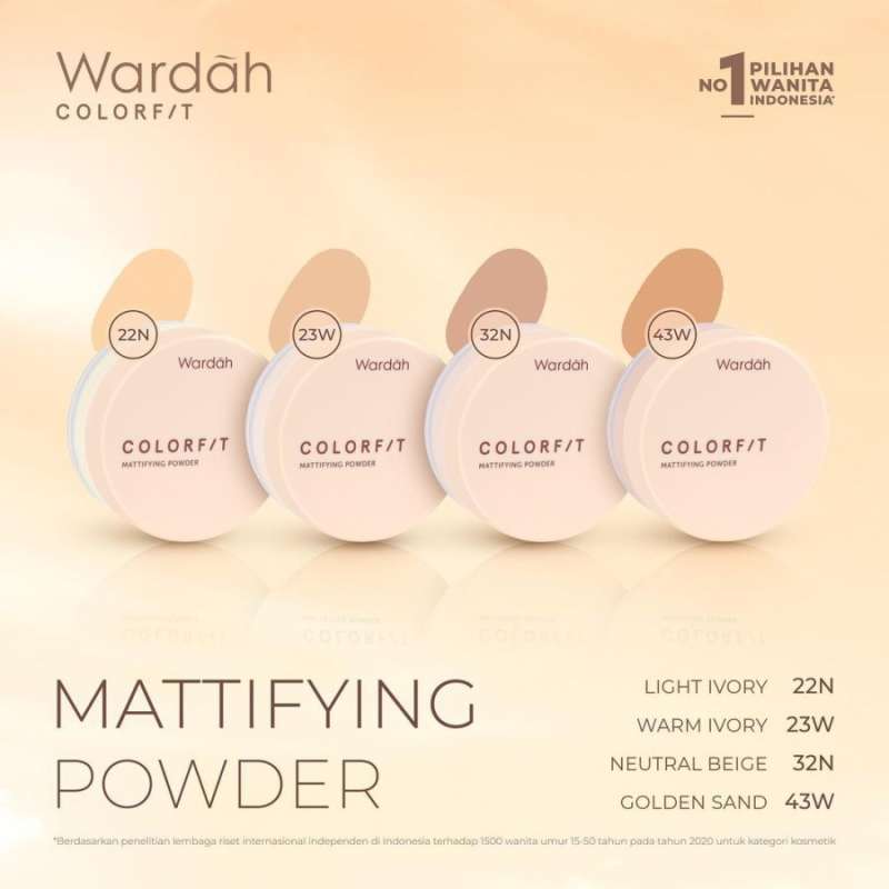 Jual Wardah Colorfit Mattifying Powder 15gr - Bedak Tabur Colorfit ...