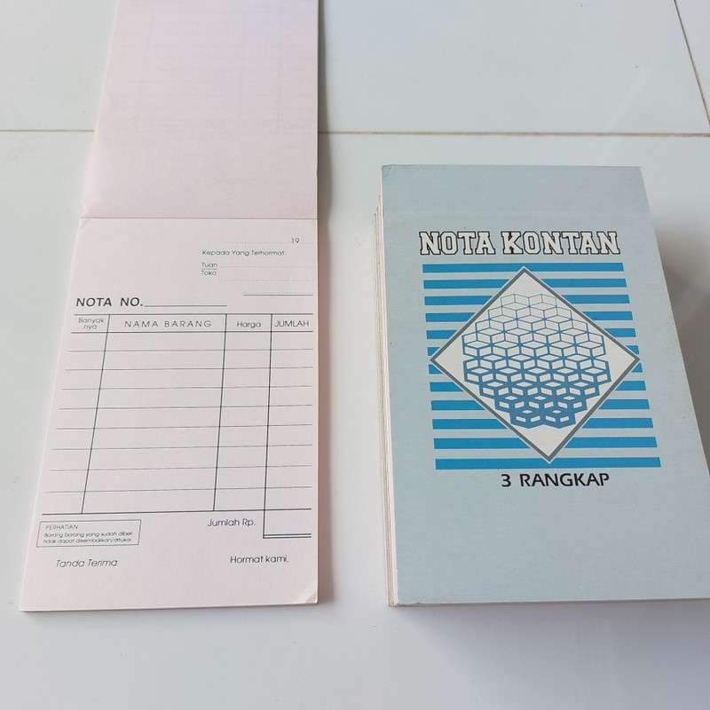 Jual Buku Nota Kecil Kontan 3 Rangkap Bukan NCR 10x16cm 25 Rangkap ...