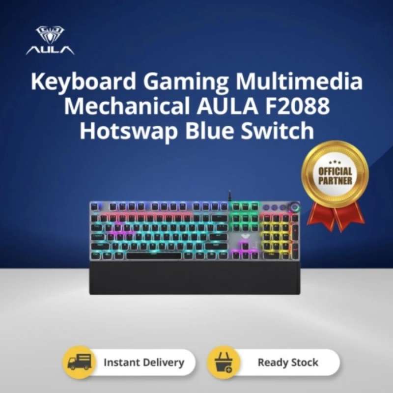 Promo KEYBOARD AULA GAMING F2088 HOTSWAP BLUE SWITCH Diskon 23% di Seller ID Elektronik - Bangka ...