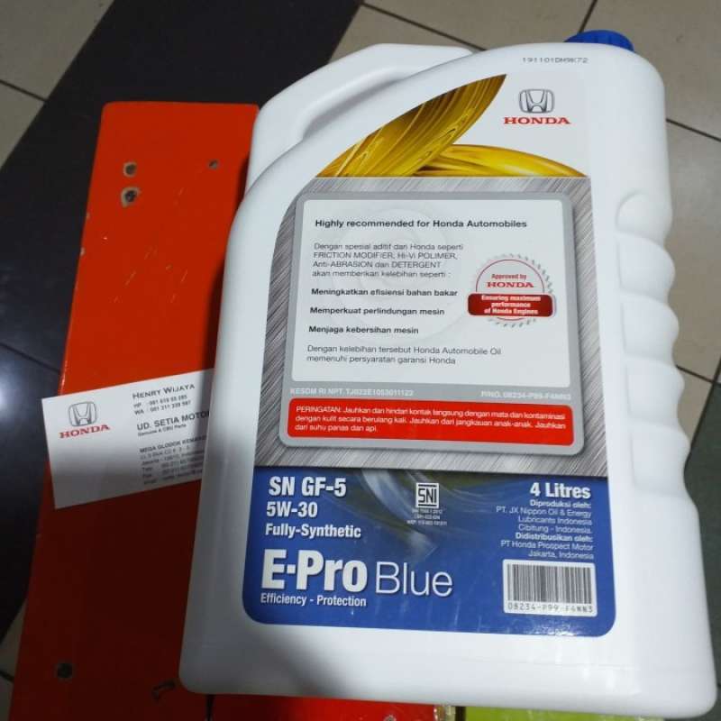 Promo Oli Mesin E-Pro Epro Blue 5W-30 Fully-Synthetic Kemasan Galon 4L Terbaru Diskon 21% di ...