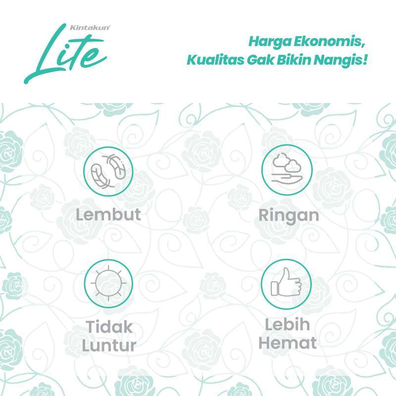 Promo Kintakun Lite Sprei Set King 180 X 200 Minimalis Flower Aesthetic ...