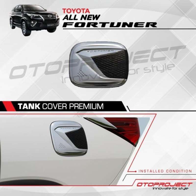 Jual Tank Cover Premium Toyota All New Fortuner - Chrome - Otoproject ...