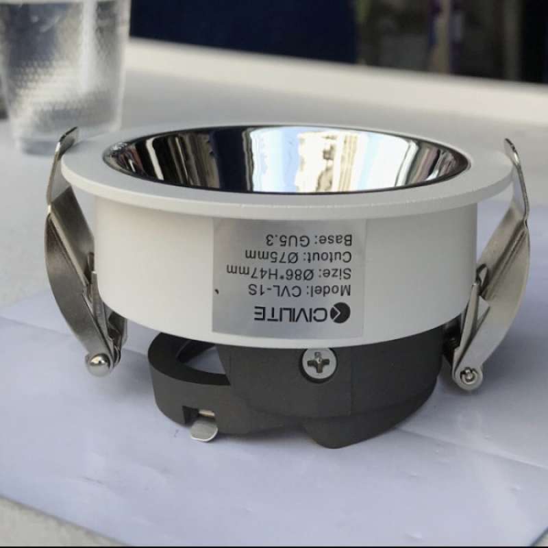 Promo Kap lampu mr16 civilite downlight trimless cvl-1s silver spot ...