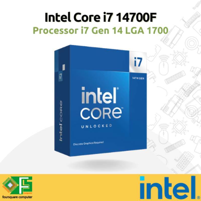 Jual Processor Intel Generasi 14 Core i7 14700F Box Resmi di Seller Foursquare Computer ...
