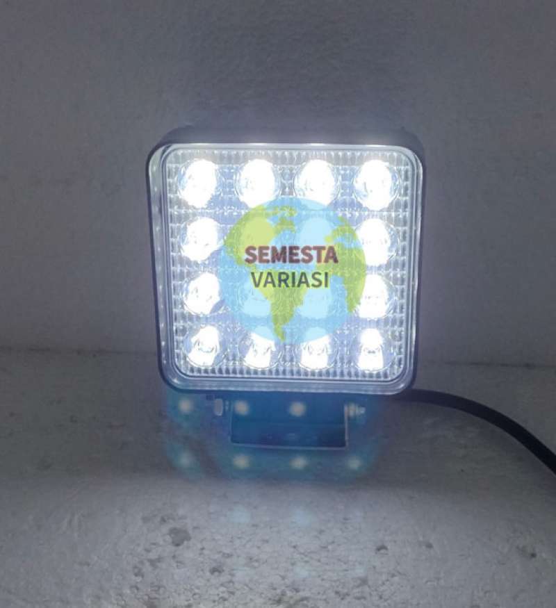 Promo LAMPU VARIASI SOROT PUTIH LAMPU PROYEK LED 16 MATA KOTAK 48 WATT ...