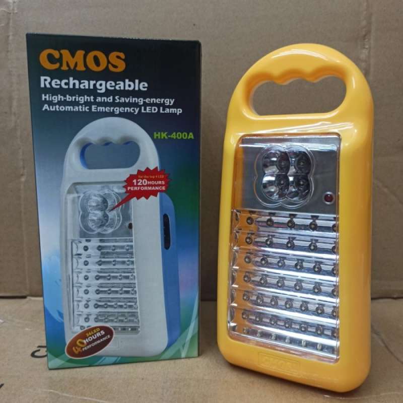 Promo Cmos Lampu Emergency HK-400A Baterai Lithium recharble - darurat ...