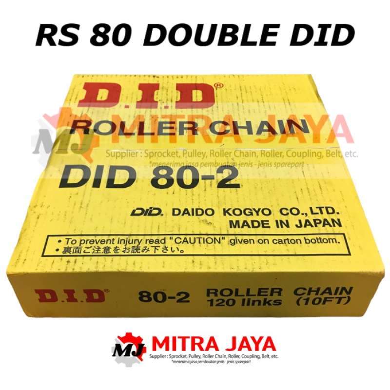 Promo ROLLER CHAIN RS 80 - 2 DID JEPANG RANTAI SPROCKET DOUBLE DAIDO ...