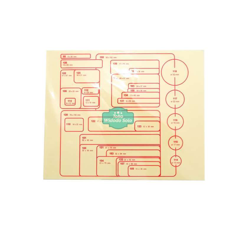 Jual Stiker Label No 103 Harga Nama Undangan Self Adhesive Label - 1 ...