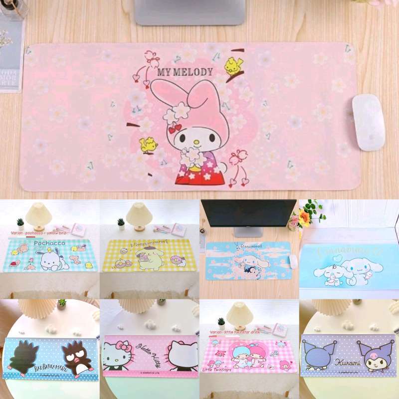 Jual ALAS MEJA MOUSE PAD PANJANG SANRIO KUROMI CINNAMOROLL MELODY ...