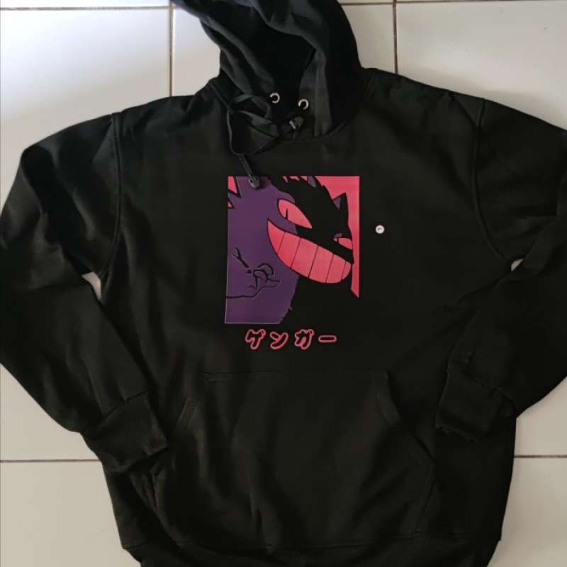 Promo Sweater Hoodie Gengar Kanji Game Pokemon K0268 - M - Xl Diskon 2% ...